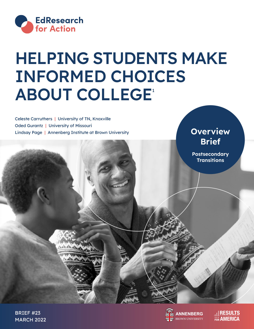 Helping Students Make Informed Choices About College - EdResearch for ...