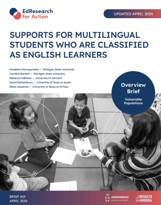 Supports for Multilingual Students who are Classified as English ...